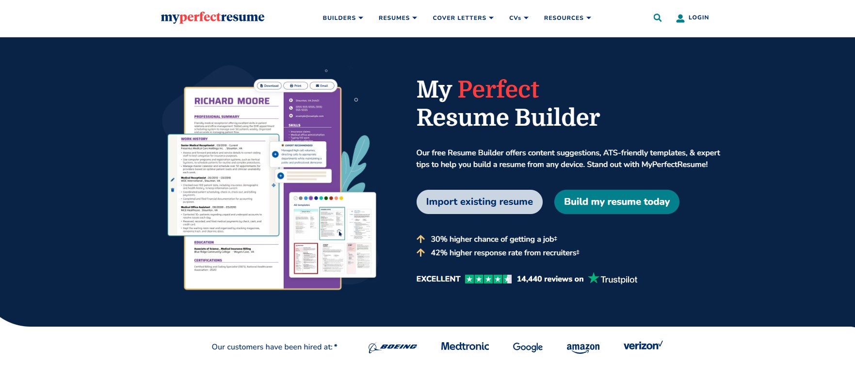 My Perfect Resume - Trial - RevS... - Hoa Hồng 100.00% | CR 0.00% | Permate